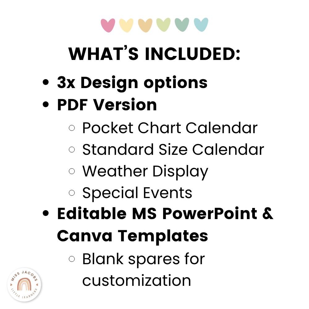 Calendar & Weather Display - Spotty Pastel Classroom Decor - MJLL