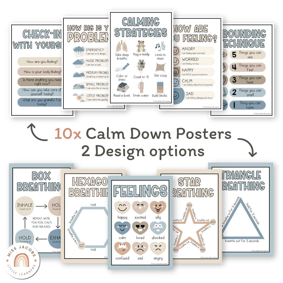 Calm Down Corner Kit - Modern Botanical Theme - Miss Jacobs – Miss ...
