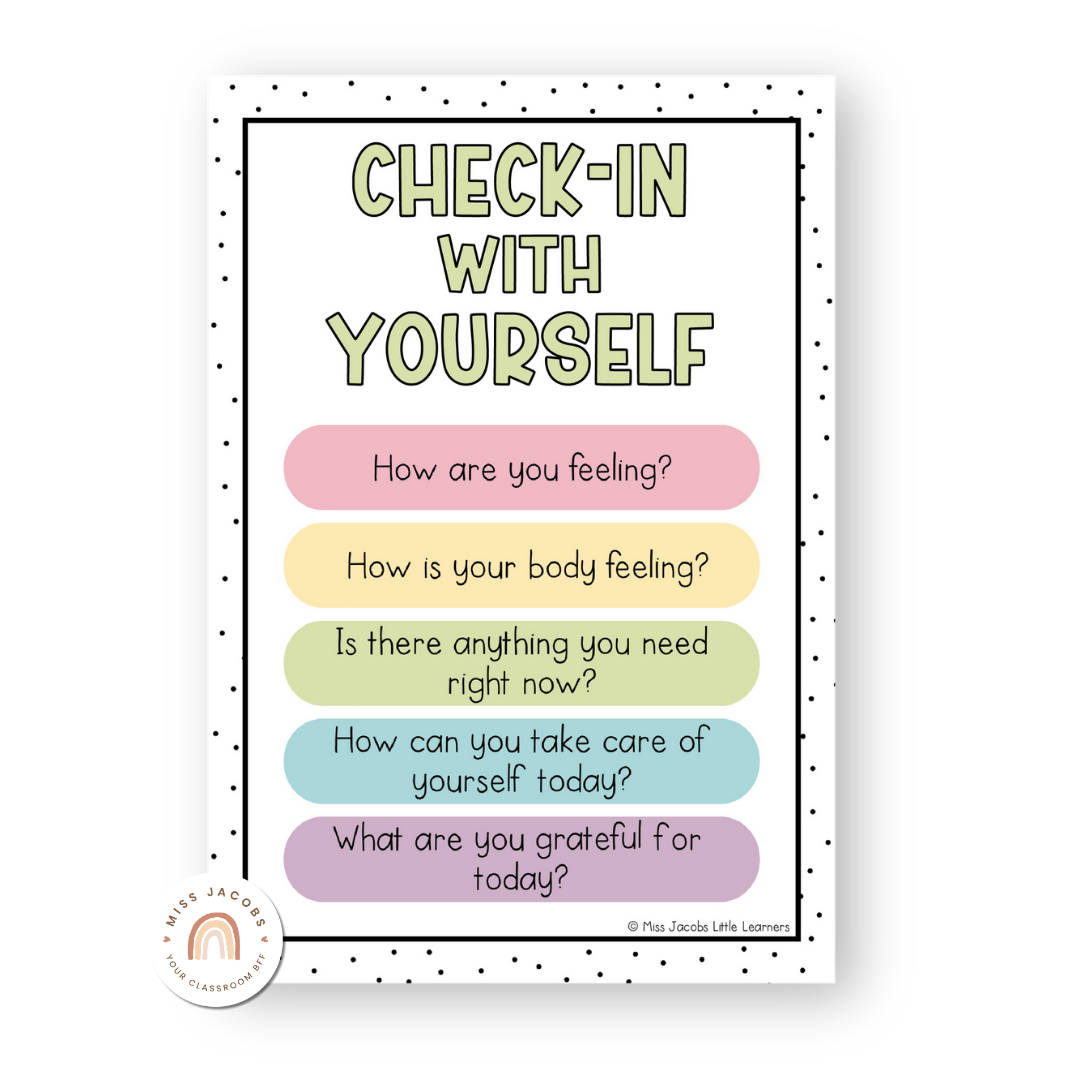 Calm Down Corner Kit - Pastel Classroom Theme - Miss Jacobs