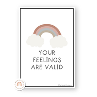 Calm Down Corner Posters - Boho Rainbow Theme - Miss Jacobs