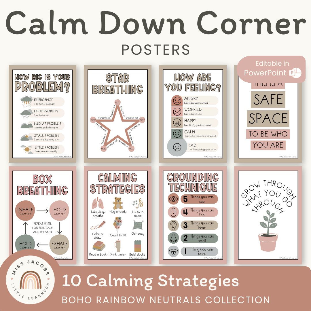 Calm Down Corner Kit - Miss Jacobs Little Learners