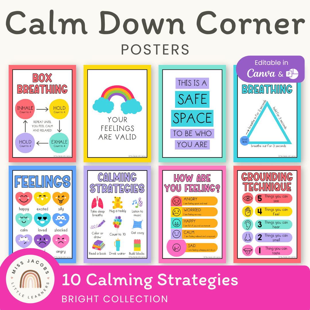 Calm Down Corner Kit – Miss Jacobs Little Learners