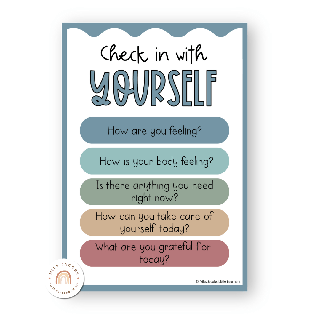 Calm Down Corner Posters - Cute Sea Life Theme - Miss Jacobs