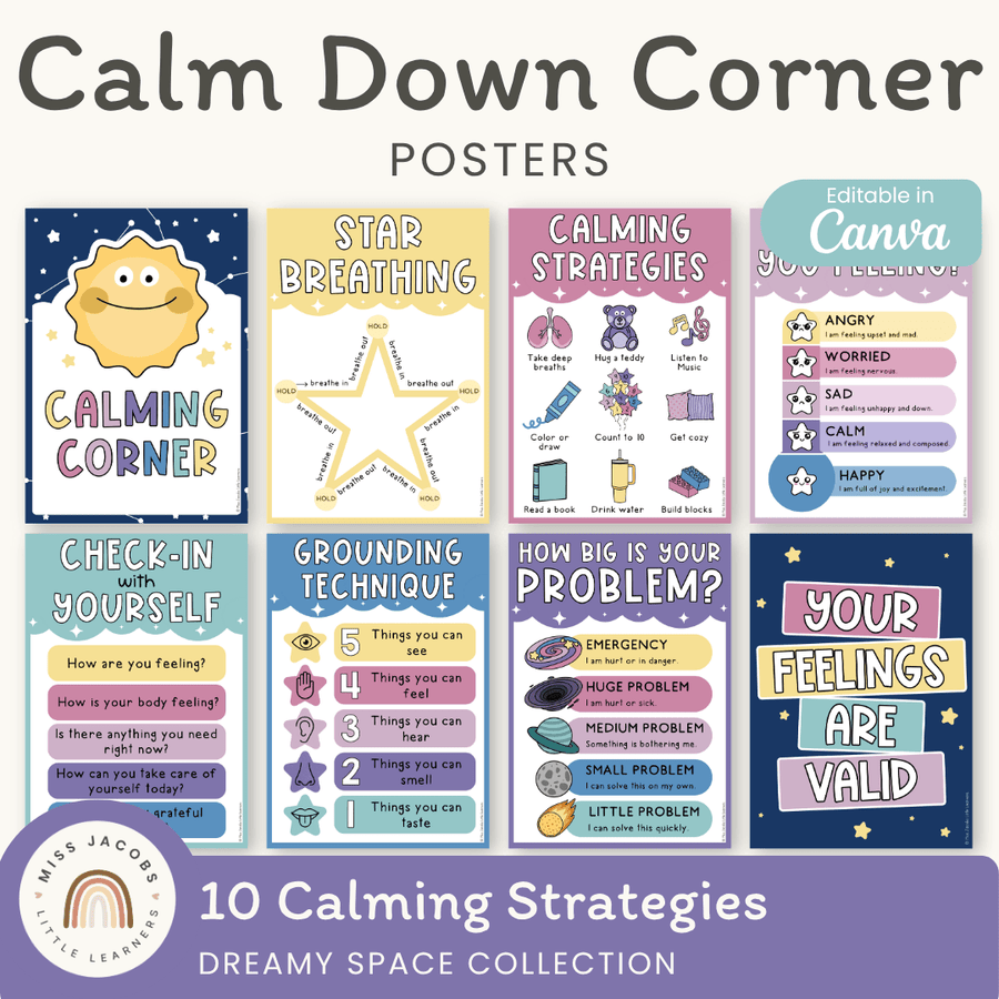 Calm Down Corner Kit - Miss Jacobs Little Learners