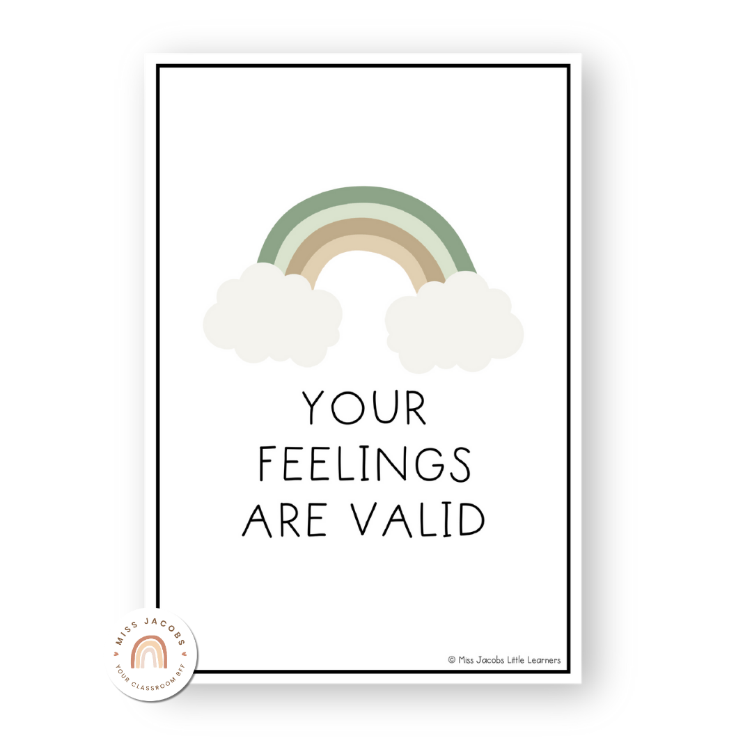 Calm Down Corner Posters - Modern Botanical Theme - Miss Jacobs – Miss ...