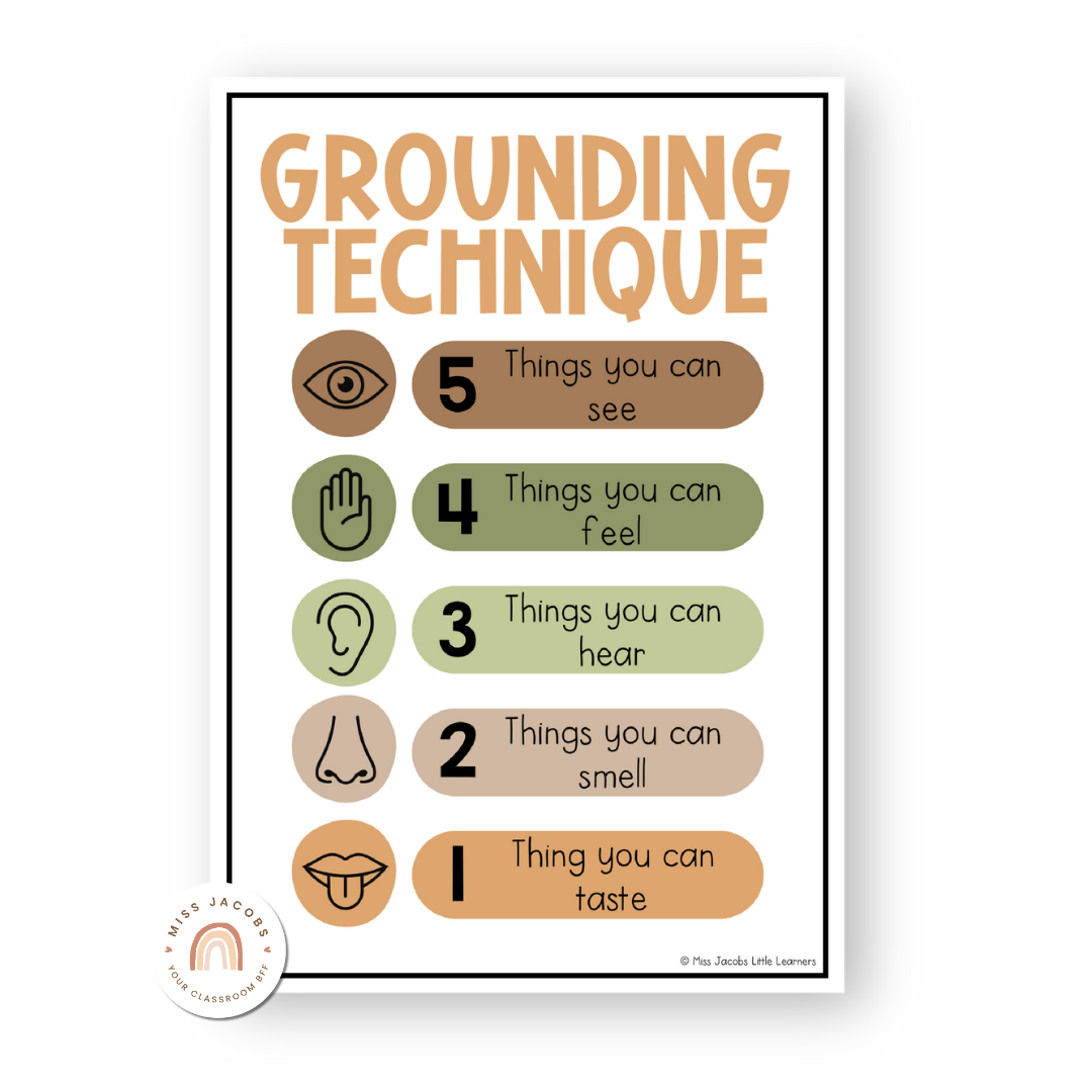 Calm Down Corner Posters - Woodland Theme Classroom Decor - MJLL