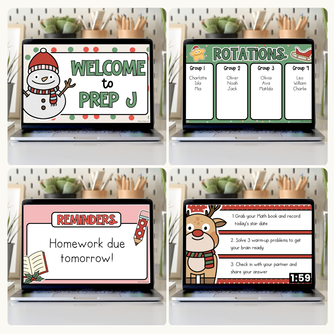 Christmas Classroom Decorations Bundle - Miss Jacobs