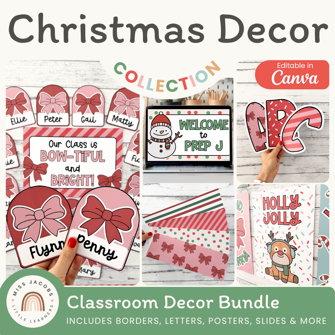 Christmas Classroom Decorations Collection - Miss Jacobs Little Learners
