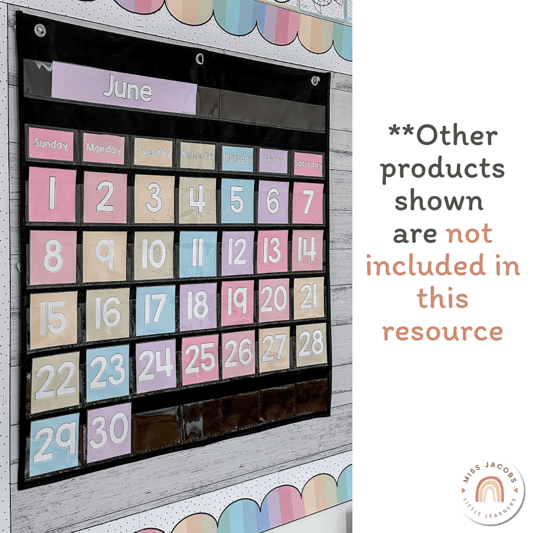 Classroom Calendar and Weather Display | PASTELS | Editable – Miss ...