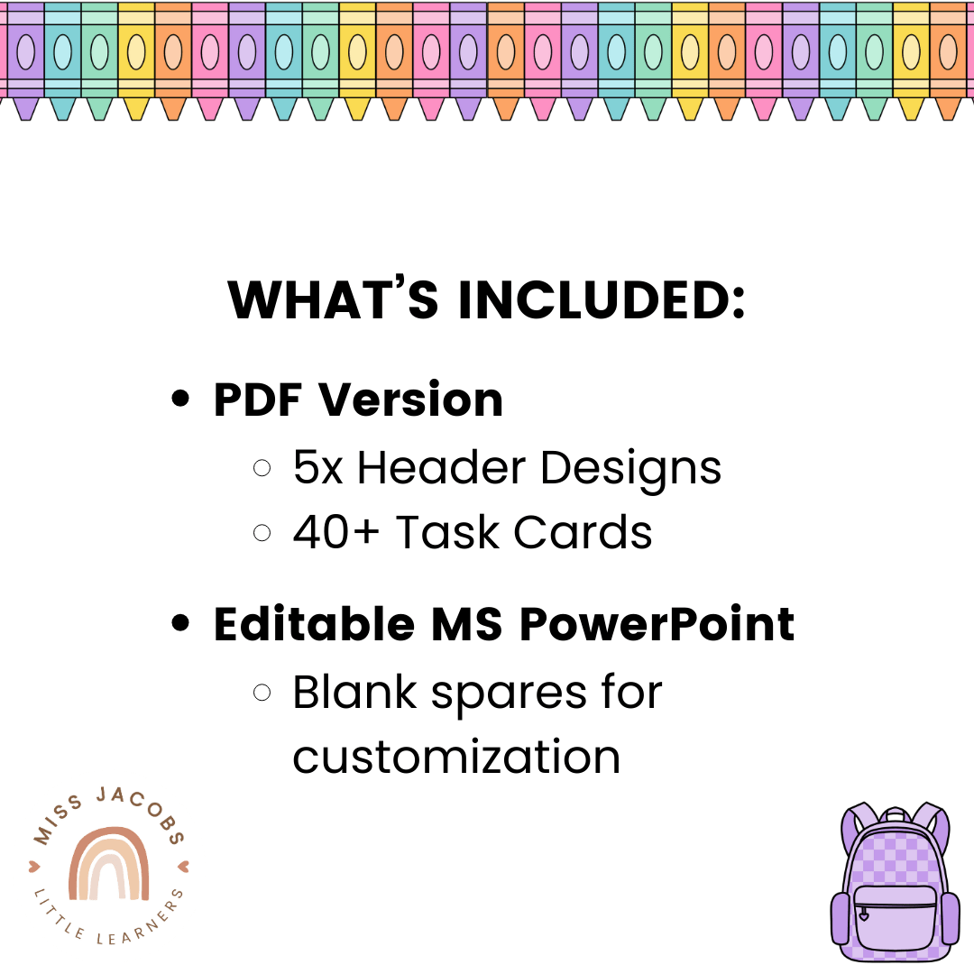 Classroom Job Chart - Cutesy Classroom Theme - Miss Jacobs