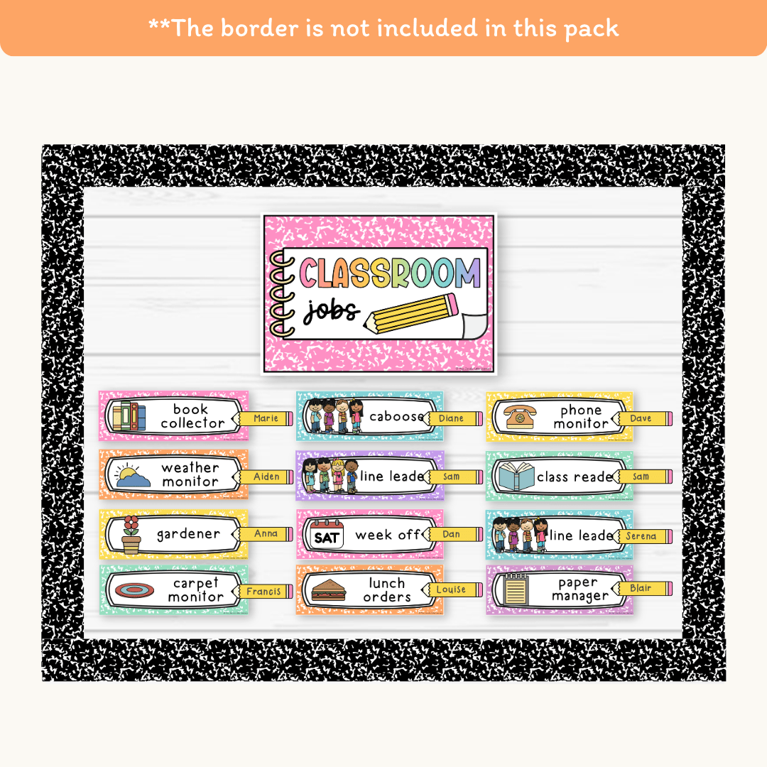 Classroom Jobs for Students – Miss Jacobs Little Learners