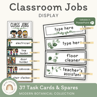 Classroom Job Chart - Modern Botanical Theme - Miss Jacobs – Miss ...