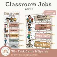 Classroom Job Chart - Spotty Boho Decor – Miss Jacobs Little Learners