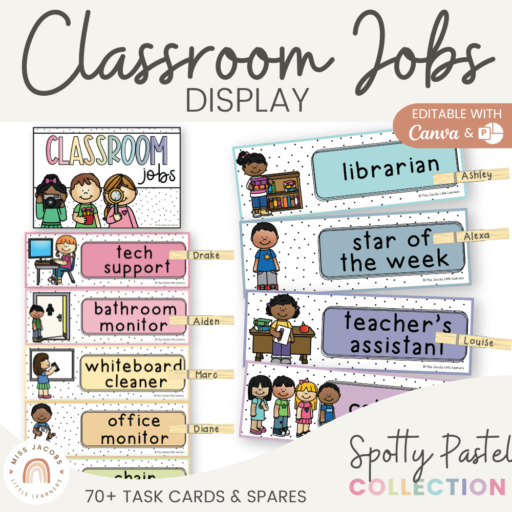 Classroom Jobs for Students - Miss Jacobs Little Learners