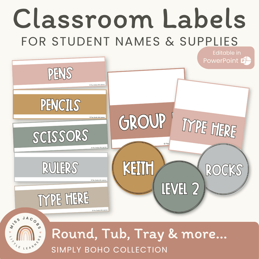 Simply Boho Classroom Decor – Miss Jacobs Little Learners