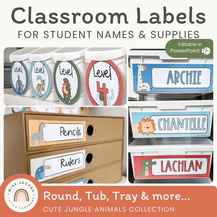 Classroom Labels – Miss Jacobs Little Learners