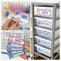 Classroom Labels Student Names & Supplies - Dreamy Space – Miss Jacobs ...