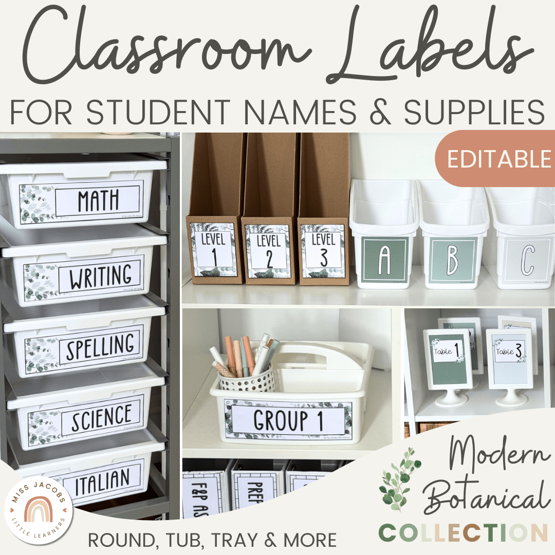 Classroom Labels Page 2 - Miss Jacobs Little Learners