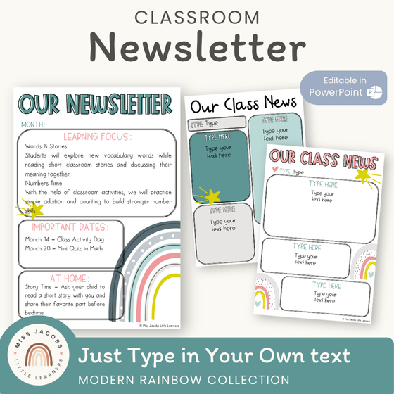 Editable Newsletter Templates School Newsletter Template Classroom