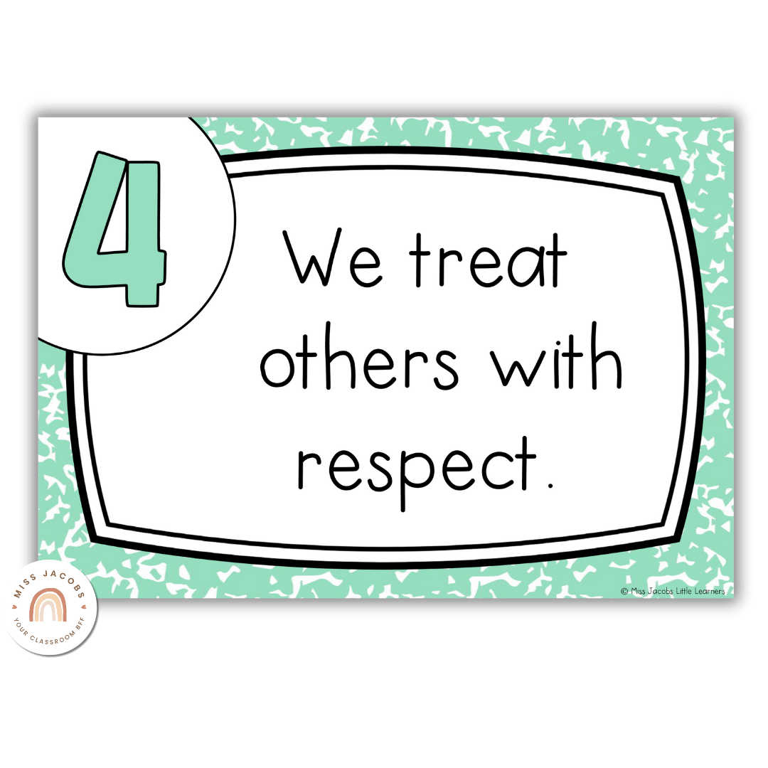 Classroom Rules and Expectations Posters - Cutesy Theme - MJLL ...