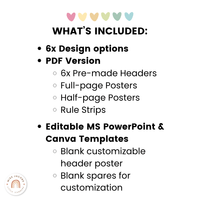 Classroom Rules and Expectations Posters - Spotty Pastel - MJLL