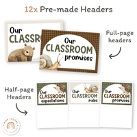 Classroom Rules and Expectations Posters - Woodland Decor - MJLL – Miss ...