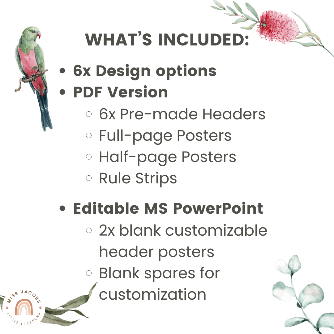 Classroom Rules Posters | Australiana