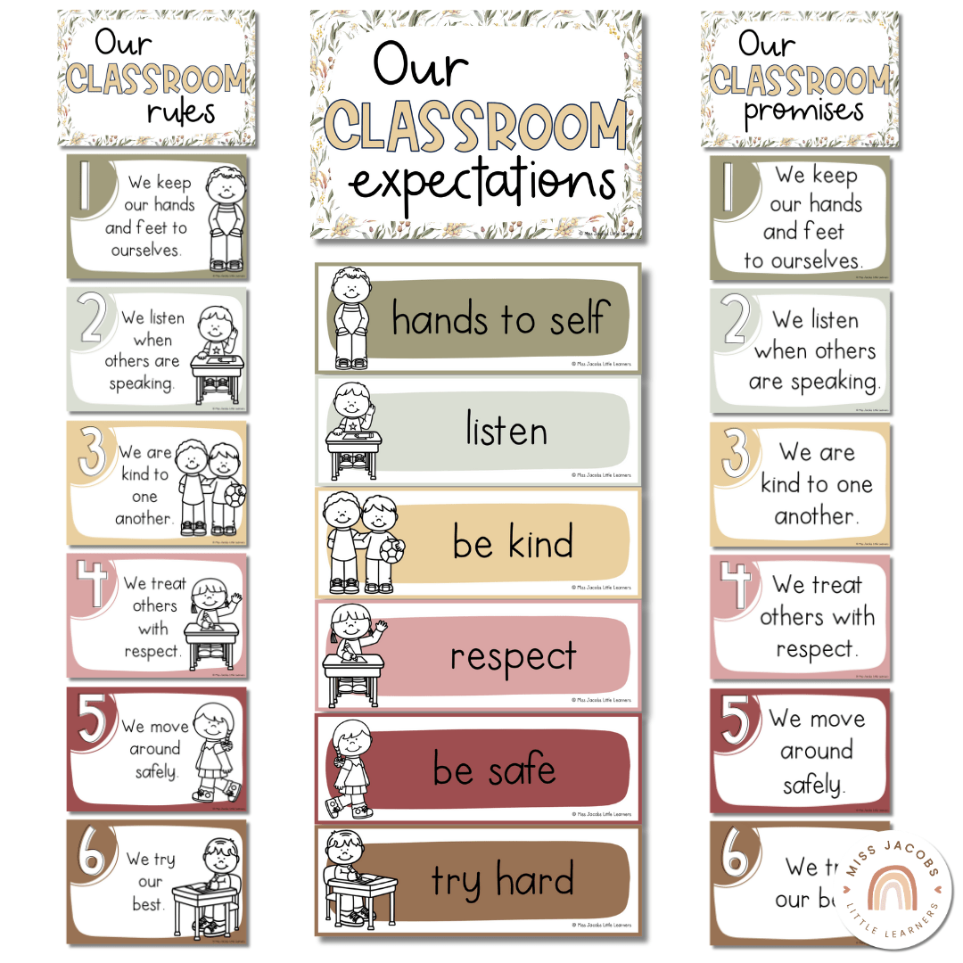 Classroom Rules Posters | Australiana