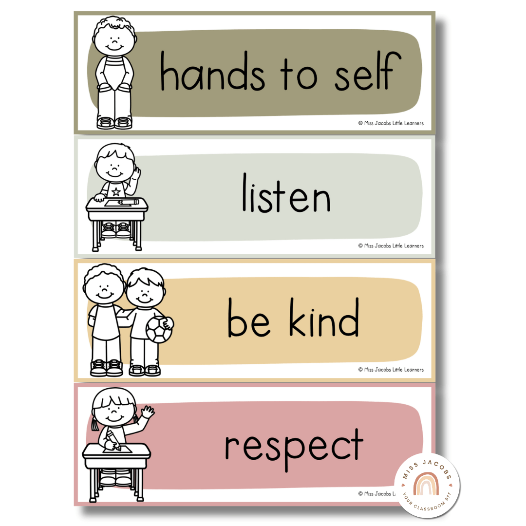 Classroom Rules Posters | Australiana