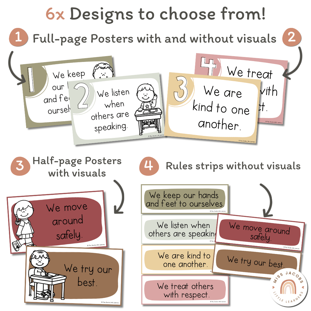 Classroom Rules Posters | Australiana