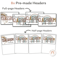 Classroom Rules and Expectations Posters - Boho Rainbow Theme - MJLL ...