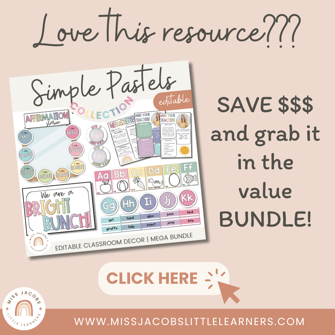 Classroom Welcome Sign | PASTELS