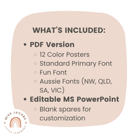 Color Posters - Cute Classroom Decor