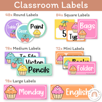 Cupcake Theme Classroom Essentials Decor Pack - Miss Jacobs – Miss ...