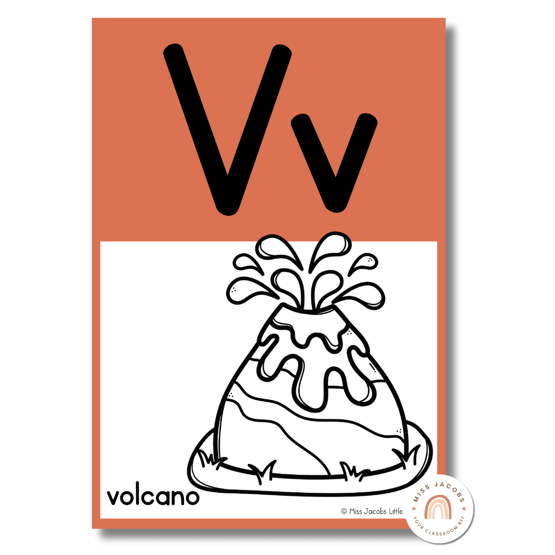 Alphabet Posters | Cute Jungle Animals