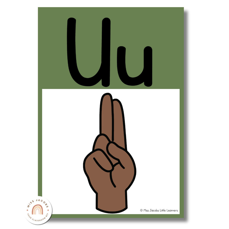 Auslan Alphabet Poster – Miss Jacobs Little Learners