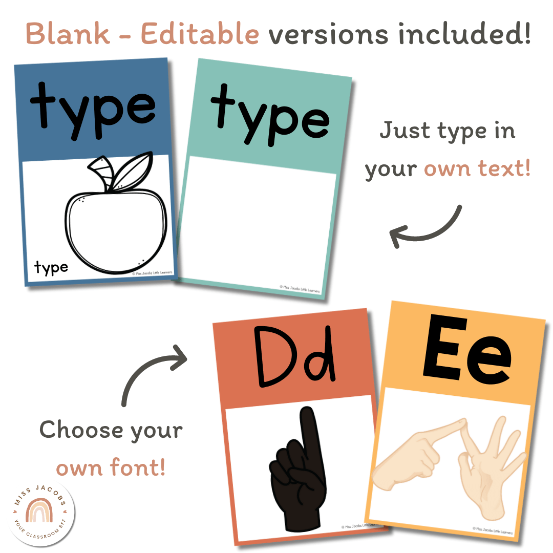 Alphabet Posters Bundle | Cute Jungle Animals