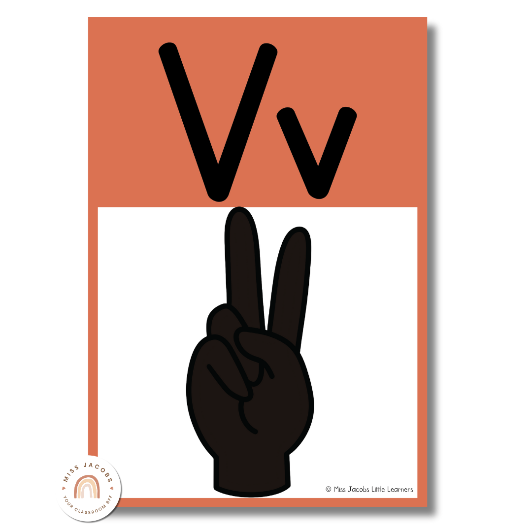 ASL Alphabet Posters | Cute Jungle Animals