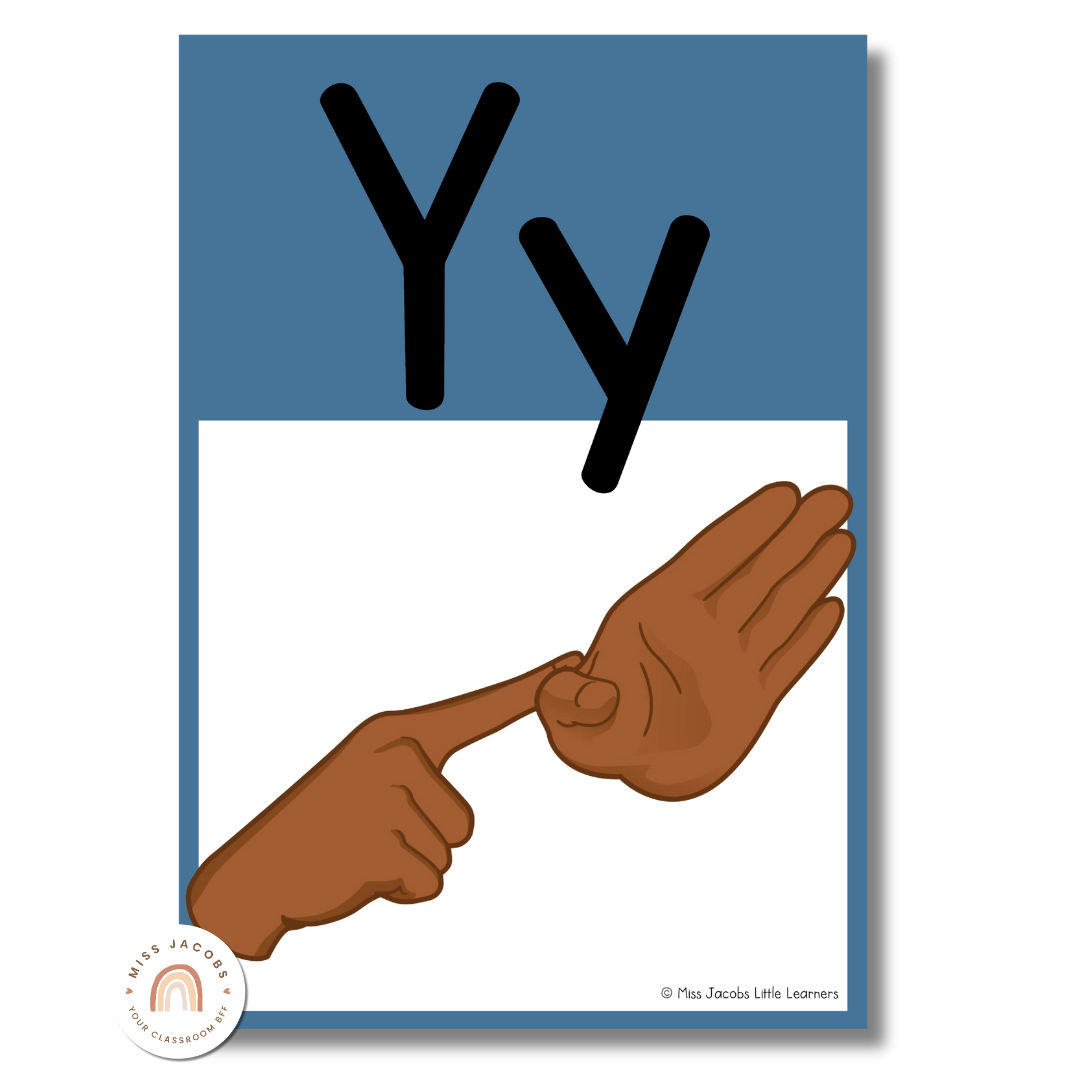 Auslan Alphabet Poster – Miss Jacobs Little Learners