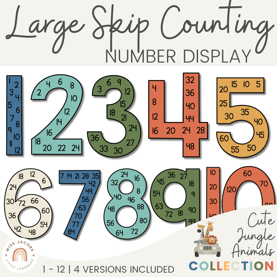 Cute Jungle Animals Classroom Collection - Miss Jacobs Little Learners ...