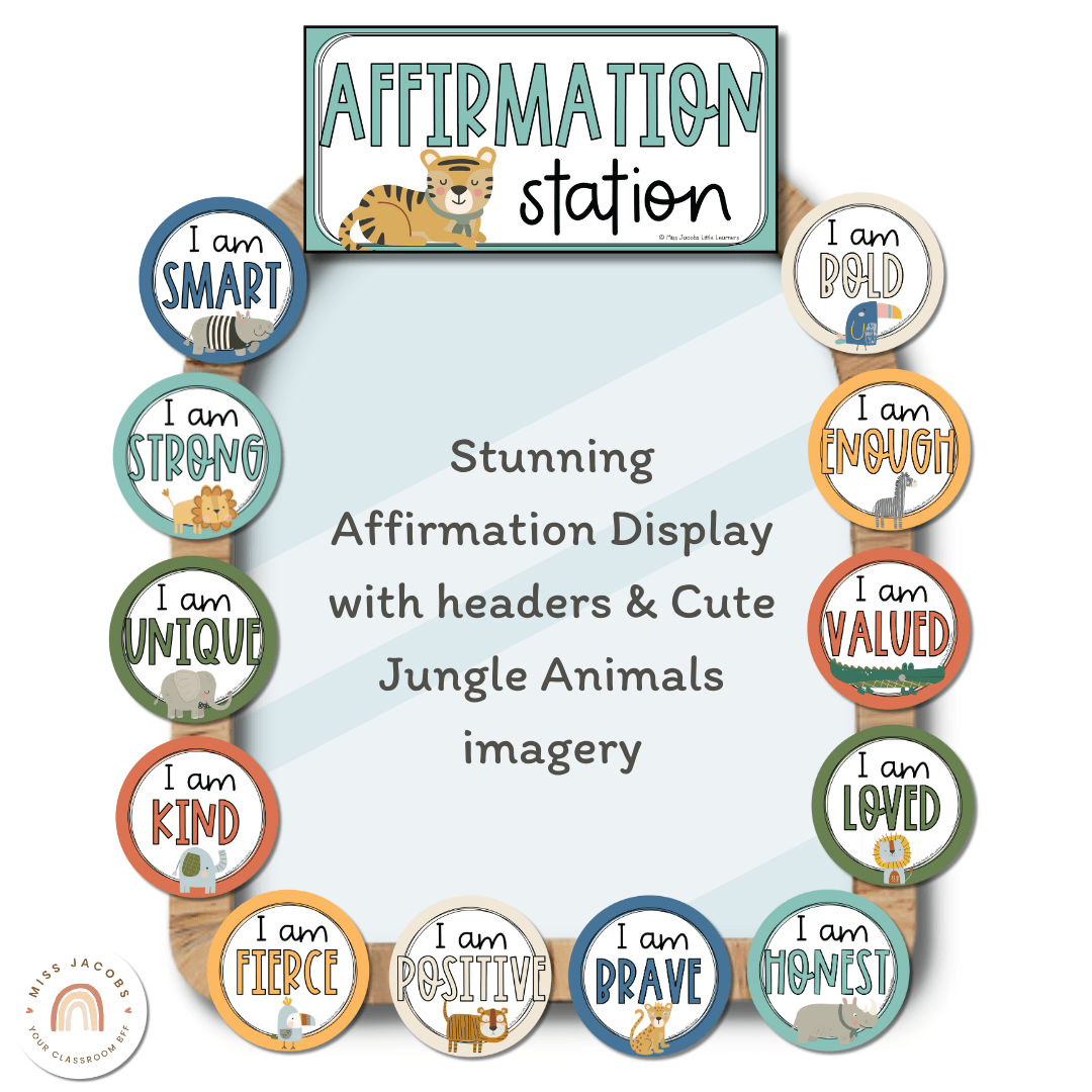 Affirmation Station | Cute Jungle Animals - Default Title