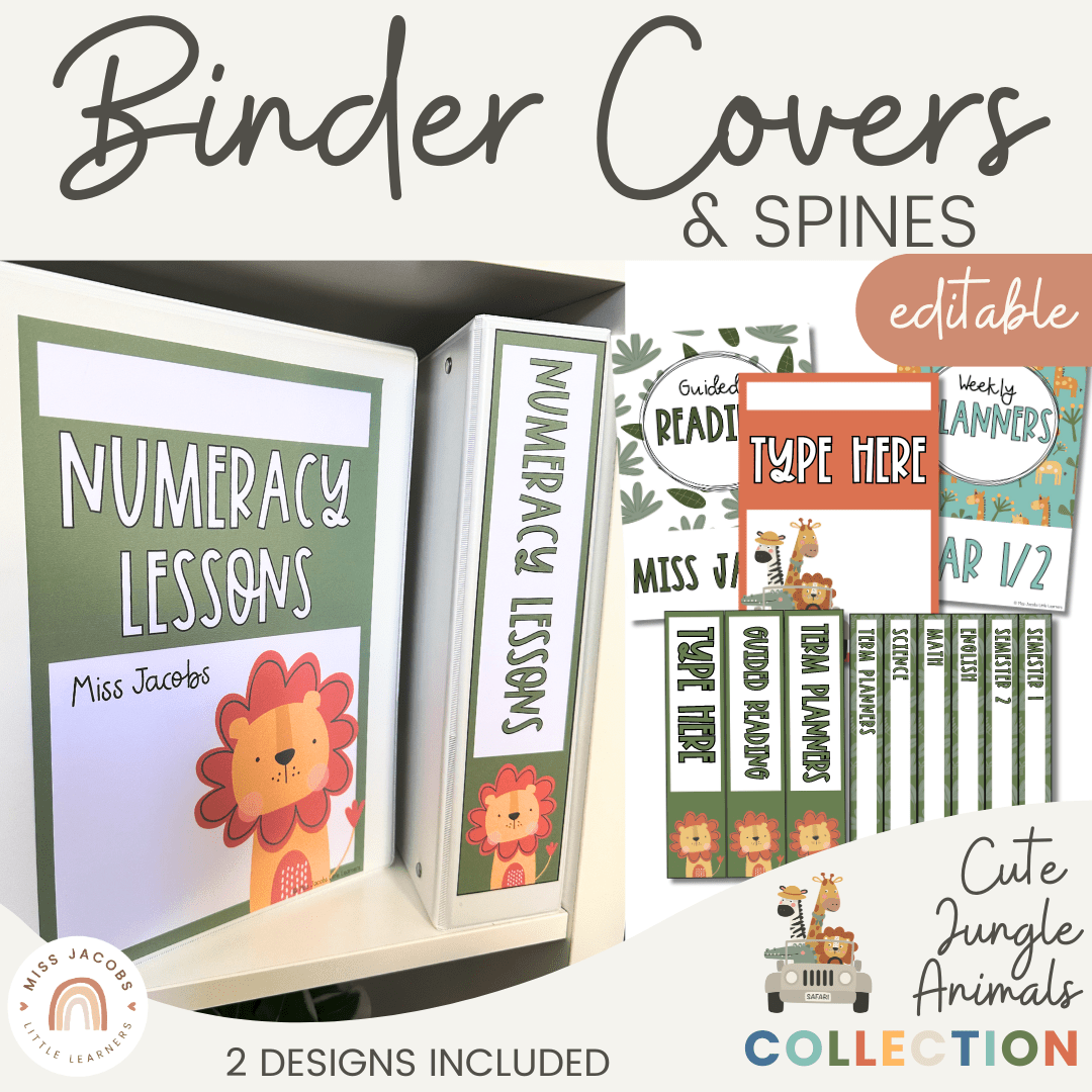 Teacher Binder Covers - Miss Jacobs Little Learners