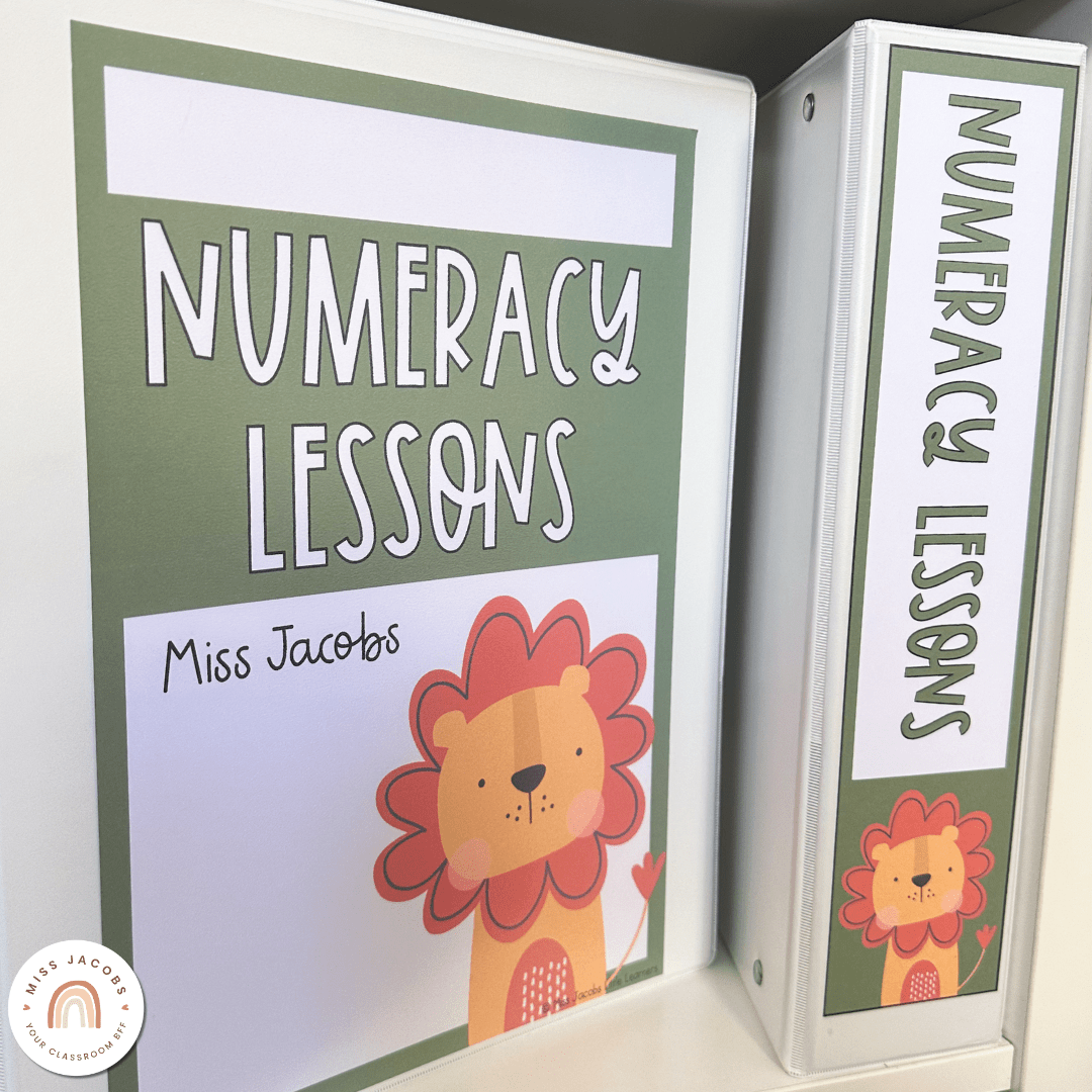 Binder Covers and Spines | Cute Jungle Animals