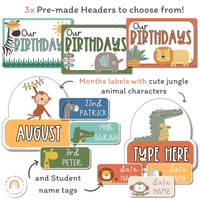 Birthday Display | Cute Jungle Animals – Miss Jacobs Little Learners