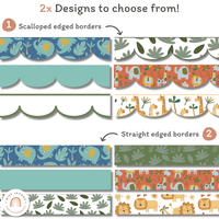 Bulletin Board Borders | Cute Jungle Animals