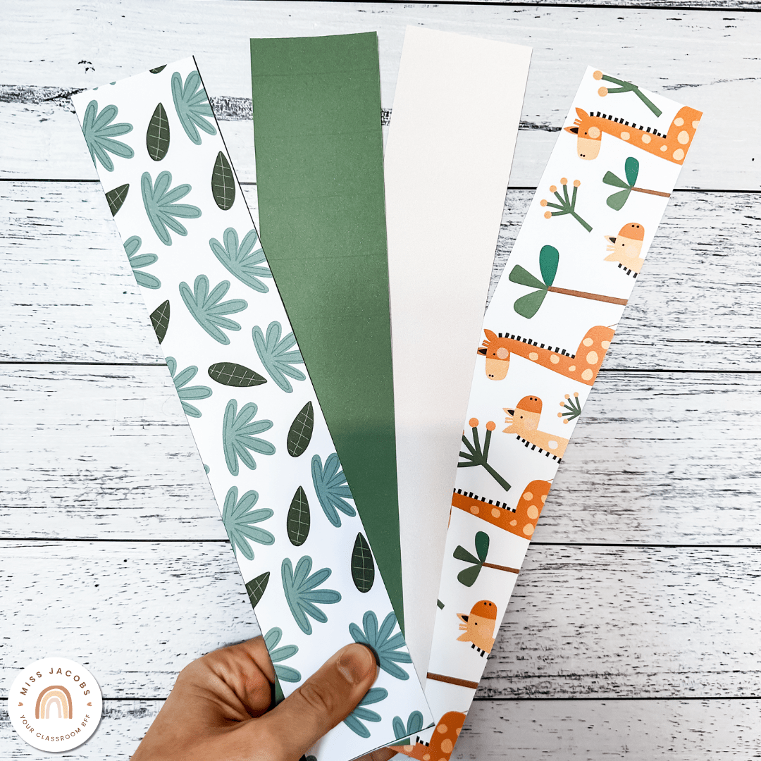 Bulletin Board Borders | Cute Jungle Animals