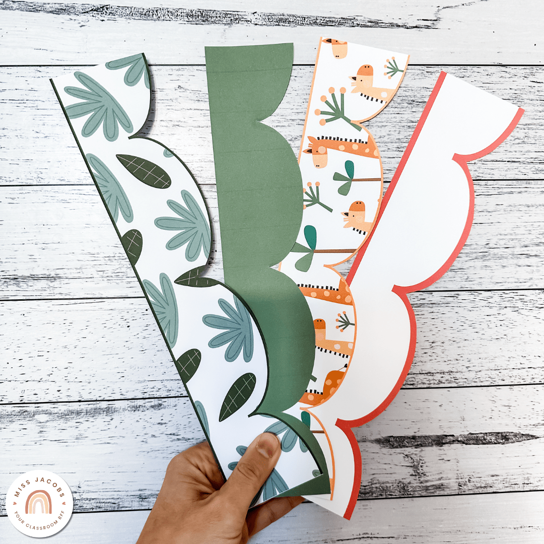 Bulletin Board Borders | Cute Jungle Animals