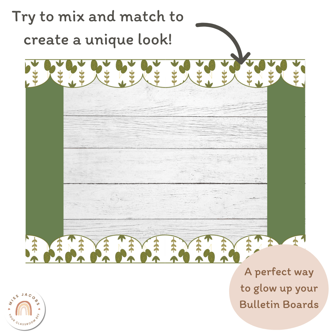 Bulletin Board Borders | Cute Jungle Animals