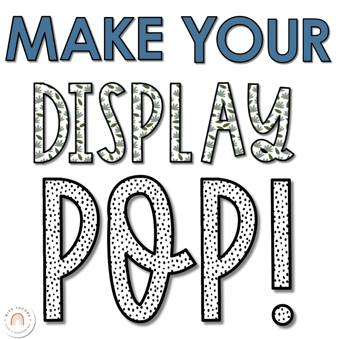 Bunting & Lettering Packs – Miss Jacobs Little Learners