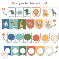 Bunting and Display Banners | Cute Jungle Animals